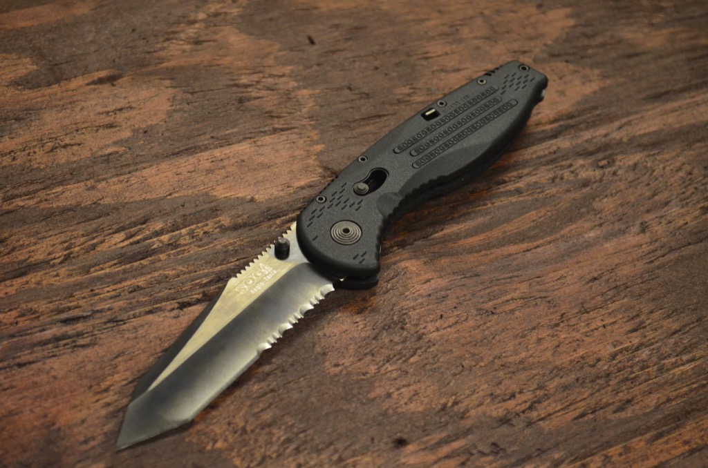 Sog Aegis Tanto with Serrated Blade – TiNi Finish – Knife Place